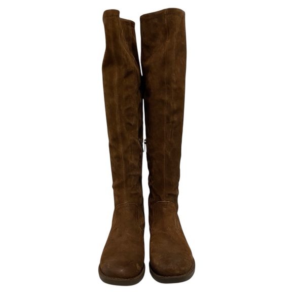 Born | Shoes | Born Solid Brown Suede Leather Tall Boots | Poshmark